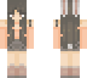 bunny cute girl peach love hot aesthetic summer | Minecraft Skins