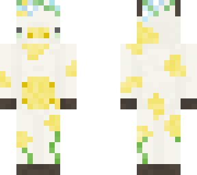 Flower Crown Dandelion Cow | Minecraft Skin