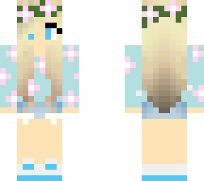 pink flower girl | Minecraft Skins