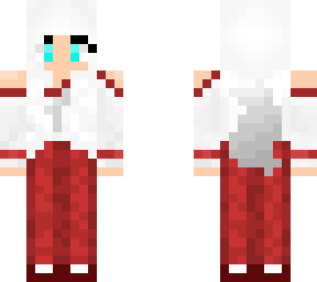 Shrine Maiden Fox Lumi | Minecraft Skin