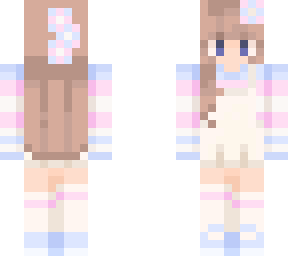 trans flag | Minecraft Skin