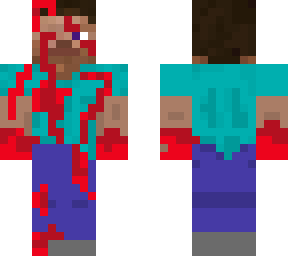wounded steve | Minecraft Skin