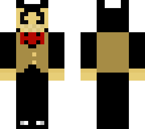 bendy the demon(with vest)(with red bowtie) | Minecraft Skin