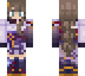 Raiden shogun-ish | Minecraft Skin