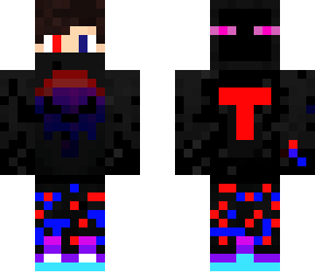 Red & Blue Boy | Minecraft Skin