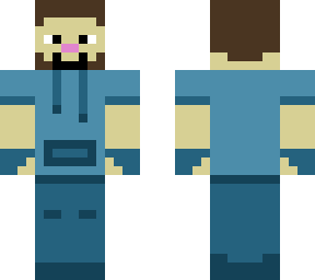 Cool Blue Steve | Minecraft Skin
