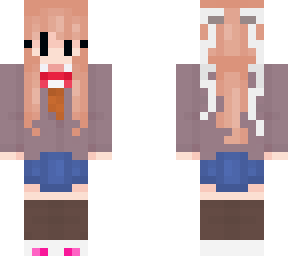 FNF DDTO+ Mod Monika | Minecraft Skin