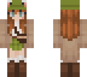 Frog Hat Girl | Minecraft Skin