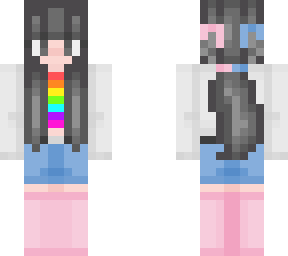 girl with ponytail | Minecraft Skins