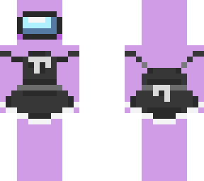 Pink Maid Amongus | Minecraft Skin