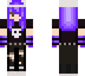 purple emo girl | Minecraft Skins