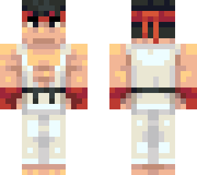 Ryu (Street Fighter/ Smash Bros.) | Minecraft Skin