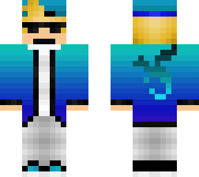 Cool blue guy | Minecraft Skin