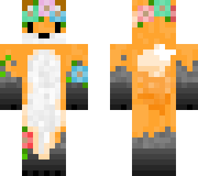 Cute Flowery Fox | Minecraft Skin