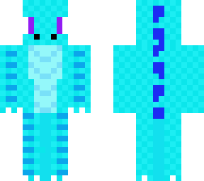 light blue dragon skin | Minecraft Skin