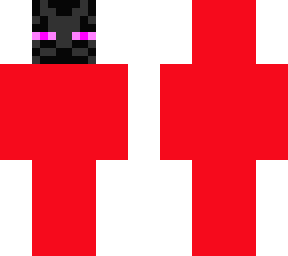 The Red Enderman | Minecraft Skin