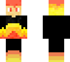 flaming boy | Minecraft Skin