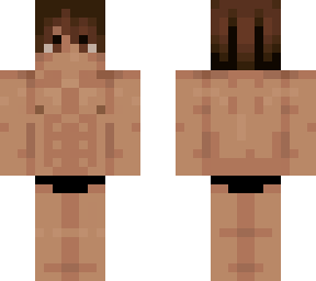 Male template with abs Fix | Minecraft Skin