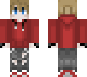 red hoodie | Minecraft Skin