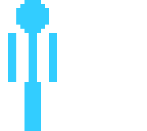 Stickfigure Blue (idea by Alan Becker) | Minecraft Skin