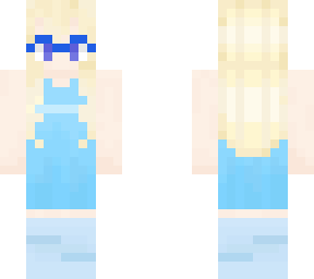 Anna Blue Dress | Minecraft Skin