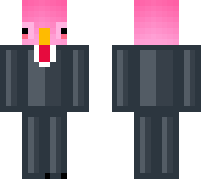 flamingo in suit | Minecraft Skins