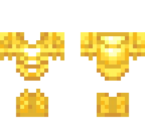Golden Greaves and Chestplate (Netherite Texture) | Minecraft Skin