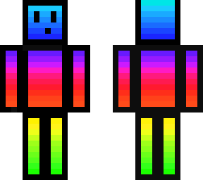 Rainbow Slime Minecraft Skin