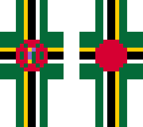 Dominica Flag | Minecraft Skin