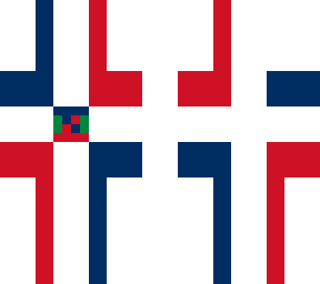 Dominican Republic Flag | Minecraft Skin