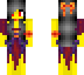 Female - Nether/Piglin Dress Mix | Minecraft Skin