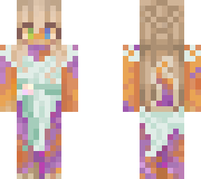 moom's axolotl orange mutation | Minecraft Skin