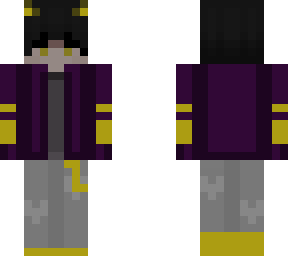 yellow emo demon boy | Minecraft Skin