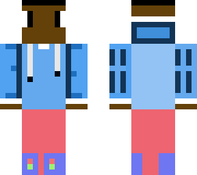 Black blue boy | Minecraft Skin
