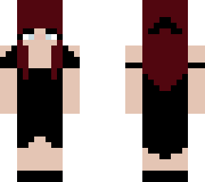 Dark Red Elf Girl | Minecraft Skin