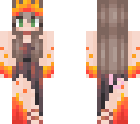 Olivia's Nether Dress | Minecraft Skin