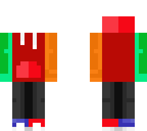 Color block hoodie | Minecraft Skin