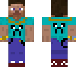 dripy steve with red diors | Minecraft Skin