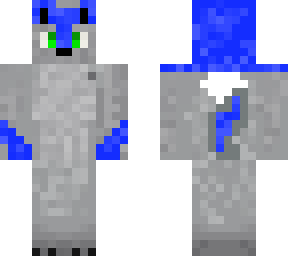 blue wolf furry | Minecraft Skins