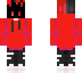 the red demon mask | Minecraft Skin