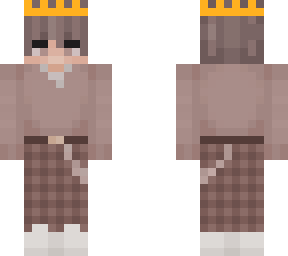 a boy with a crown | Minecraft Skins