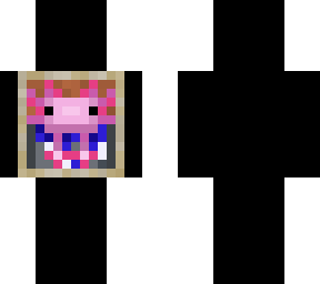 axo-bucket framed | Minecraft Skin