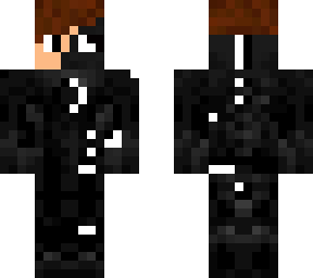 black and white cyborg | Minecraft Skin