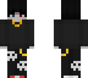 Gold Chain Emo | Minecraft Skin