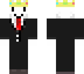 Meek whit techno crown | Minecraft Skin