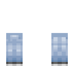 High waisted cuffed denim jeans | Minecraft Skin