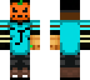 My Herobrine Infinity Gauntlet skin with a pumpkin mask | Minecraft Skin