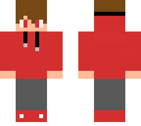 red cute hoodie boy | Minecraft Skin