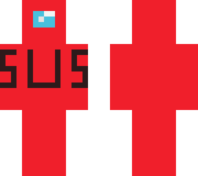 among us red sus | Minecraft Skin