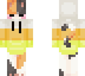 Candy corn Hoodie Kate | Minecraft Skin
